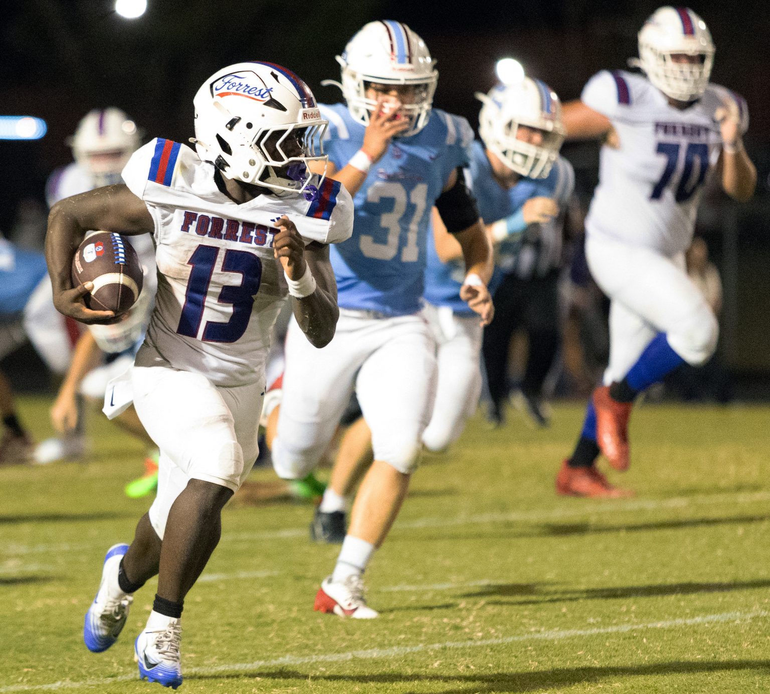 Mitchell’s monster night, Rocket defense lead Forrest in Week 1 - The Marshall County Post